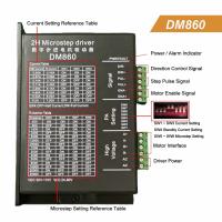 China DM860 DM860H Microstep Driver Low Vibration 2 Phase Stepping Motor Driver for sale