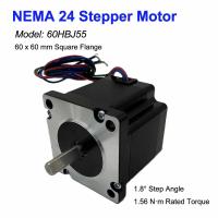 China Robust NEMA24 Hybrid Stepper Motor High Torque With 1.56N·M Torque Output for sale