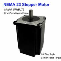 China 57HBJ76 Hybrid Stepper Motor NEMA23 With 2.3N·M Torque Output / 57mm Square Flange for sale