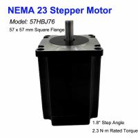 China 57HBJ76 Hybrid Stepper Motor NEMA23 With 2.3N·M Torque Output / 57mm Square Flange for sale