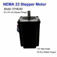 China 57HBJ82 NEMA23 Hybrid Stepper Motor With 2.5N·M Torque Output / 57mm Square Flange for sale