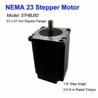 China 57HBJ82 NEMA23 Hybrid Stepper Motor With 2.5N·M Torque Output / 57mm Square Flange for sale