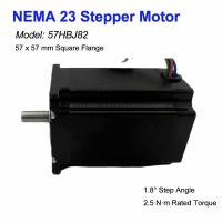 China 57HBJ82 NEMA23 Hybrid Stepper Motor With 2.5N·M Torque Output / 57mm Square Flange for sale