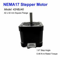 China 42HBJ40 Hybrid Stepper Motor NEMA17 With 0.46N·M Torque Output / 1.8° Step Angle for sale