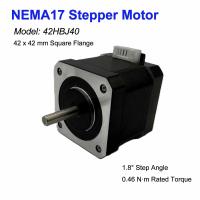 China 42HBJ40 Hybrid Stepper Motor NEMA17 With 0.46N·M Torque Output / 1.8° Step Angle for sale