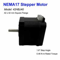 China 42HBJ40 Hybrid Stepper Motor NEMA17 With 0.46N·M Torque Output / 1.8° Step Angle for sale