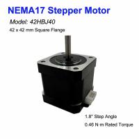 China 42HBJ40 Hybrid Stepper Motor NEMA17 With 0.46N·M Torque Output / 1.8° Step Angle for sale