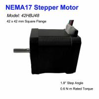 China OEM ODM 42HBJ48 NEMA 17 Stepping Motor 2 Phase With 42mm Square Flange for sale