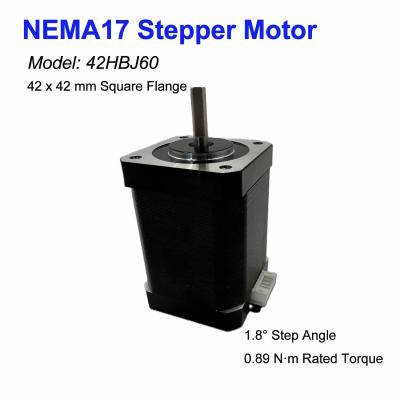 China High Torque Nema 17 Stepper Motor With 0.89N·M Torque Output for sale