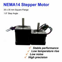 China 35HBJ27 NEMA 14 Stepper Motor Low Torque With 0.1N·m Torque Output / 35mm Square Flange for sale