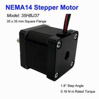 China Office Automation Low Torque Stepper Motor NEMA 14 With 0.18N·M Torque Output for sale