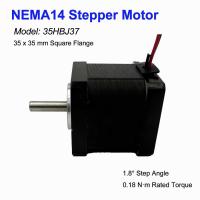 China Office Automation Low Torque Stepper Motor NEMA 14 With 0.18N·M Torque Output for sale