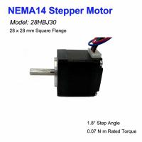 China 28HBJ30 NEMA11 Hybrid Stepper Motor With 0.07N·M Torque Output / 28mm Square Flange for sale