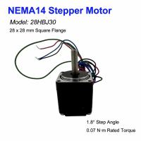 China 28HBJ30 NEMA11 Hybrid Stepper Motor With 0.07N·M Torque Output / 28mm Square Flange for sale
