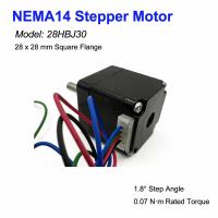 China 28HBJ30 NEMA11 Hybrid Stepper Motor With 0.07N·M Torque Output / 28mm Square Flange for sale