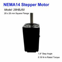 China 28HBJ50 Hybrid Stepper Motor NEMA11 With 0.18N·M Torque Output / 35mm Square Flange for sale