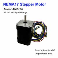 China 42BLF60 NEMA17 Brushless 3 Phase DC Motor , 24VDC Brushless Motor 54W 4000RPM for sale