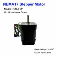 China 42BLF60 NEMA17 Brushless 3 Phase DC Motor , 24VDC Brushless Motor 54W 4000RPM for sale