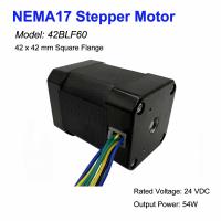 China 42BLF60 NEMA17 Brushless 3 Phase DC Motor , 24VDC Brushless Motor 54W 4000RPM for sale