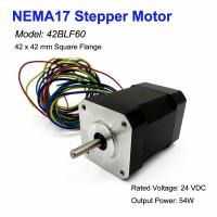 China 42BLF60 NEMA17 Brushless 3 Phase DC Motor , 24VDC Brushless Motor 54W 4000RPM for sale
