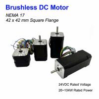 China 42BLF100 NEMA 17 Brushless Motor 3 Phase 24VDC Brushless Motor 4000RPM for sale
