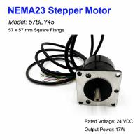China 57BLY45 NEMA 23 Brushless Motor 24VDC With 57mm Square Flange / Circular Body for sale