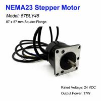 China 57BLY45 NEMA 23 Brushless Motor 24VDC With 57mm Square Flange / Circular Body for sale