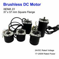 China 57BLY55 NEMA23 24v 3000 Rpm DC Motor , 4 Pole Brushless Motor 35W for sale