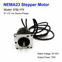China 57BLY75 NEMA23 High Rpm Brushless DC Motor 70W 24VDC 4Pole 3 Phase for sale