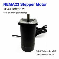 China 57BLY115 NEMA23 3000 Rpm Brushless DC Motor 24V With 57mm Square Flange / Circular Body for sale