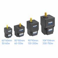 China 90 Gear Reduction DC Motor 8 Poles 3 Phase With 90mm Square Flange / 5GU Geared Box for sale