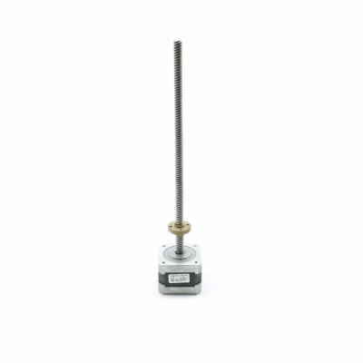 China 42HBJ Series Tr8x8 300mm Linear Stepper Motor NEMA 17 With Screw Shaft 42BYGH Leads 3.2 Kgcm for sale