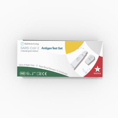 China Class III Swab Antigen Test Kit SARS-CoV-2 Testing 1 Test/Box iiLO Plastic for sale