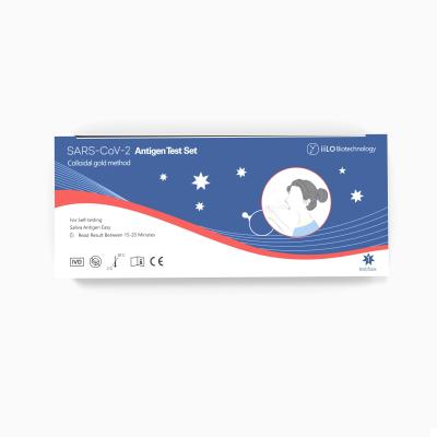 China Class III SARS-CoV-2 Rapid Antigen Test Home Kit Self Test Oral Version 2 Years Shelf Life Australia for sale