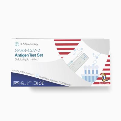 China 15-20 Minutes SARS-CoV-2 Rapid Test Nasopharyngeal 1 Test/Box for sale