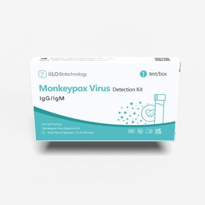 China iILO Monkeypox Virus IGM IGG Test Kit Colloidal Gold Method for sale