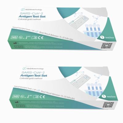 China Class III CE SARS-CoV-2 Antigen Test Set Nasopharyngeal Swab 1 piece for sale