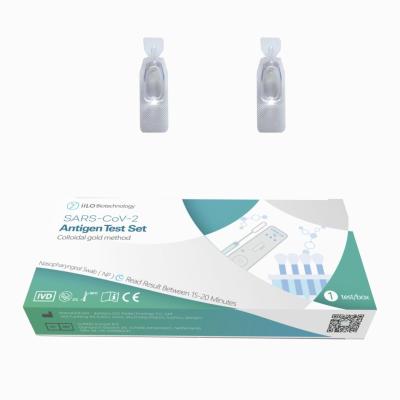 China iiLO 99% Accuracy SARS-CoV-2 Antigen Test Set Nasopharyngeal Swab 1 piece for sale
