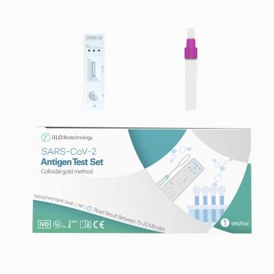 China 99% Accuracy 15-20 Minutes SARS-CoV-2 Antigen Test Set Nasopharyngeal Swab 1 piece for sale