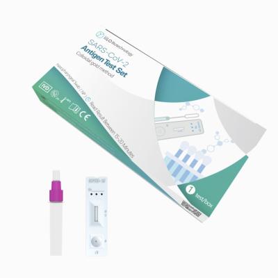 China Plastic 15-20 Minutes Test time SARS-CoV-2 Antigen Test Set Nasopharyngeal Swab 1 piece for sale