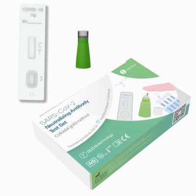China CE 15-20 Minutes Antigen Home Test Kit Plastic Neutralizing Antibody for sale