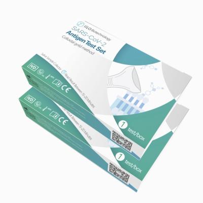 China Class III Plastic SARS-CoV-2 Antigen Self Test Set Saliva Sample Collector 1 test/box for sale