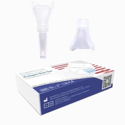 China Class III 99% Accuracy SARS-CoV-2 Antigen Self Test Set Saliva Sample Collector Malaysia 1 test/box for sale