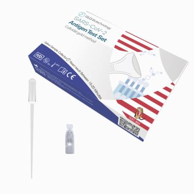 China Class III Factory price SARS-CoV-2 Antigen Self Test Set Saliva Sample Collector Malaysia 1 test/box for sale