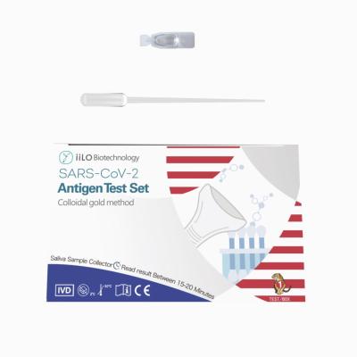 China iiLO 15-20 Minutes SARS-CoV-2 Antigen Self Test Set Saliva Sample Collector Malaysia 1 test/box for sale
