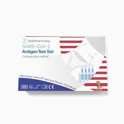 China iiLO Factory price SARS-CoV-2 Antigen Self Test Set Saliva Sample Collector Malaysia 1 test/box for sale