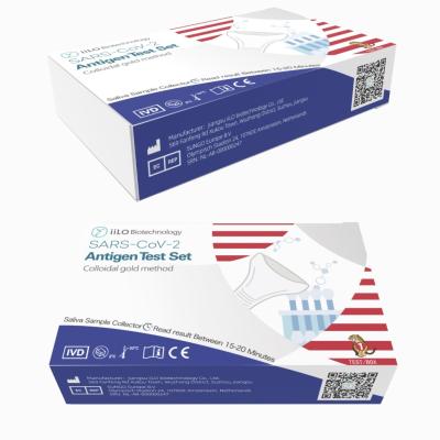 China 15-20 Minutes 2 years Shelf Life SARS-CoV-2 Antigen Self Test Set Saliva Sample Collector Malaysia 1 test/box for sale