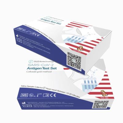 China 15-20 Minutes CE SARS-CoV-2 Antigen Self Test Set Saliva Sample Collector Malaysia 1 test/box for sale