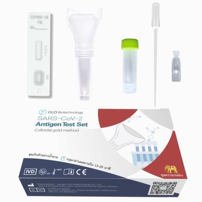 China 15-20 Minutes CE SARS-CoV-2 Antigen Self Test Set Saliva Sample Collector Thailand 1 test/box for sale