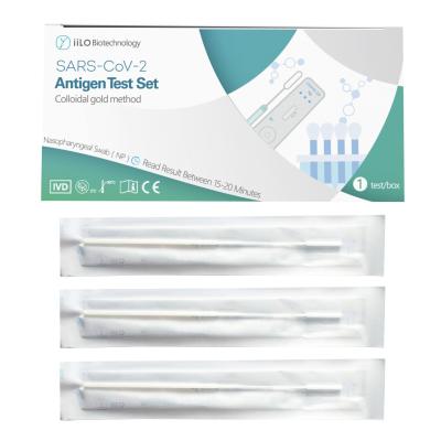 China Plastic Rapid Home Antigen Swab Test CE ISO:13485 Class III for sale